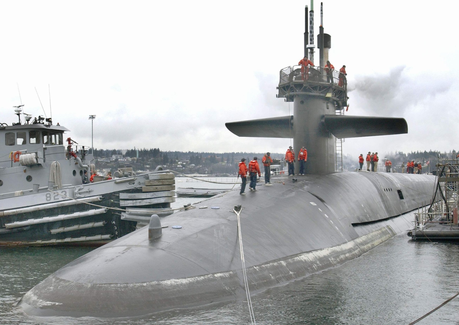 USS Michigan SSGN 727 SSBN Guided Missile Submarine US Navy