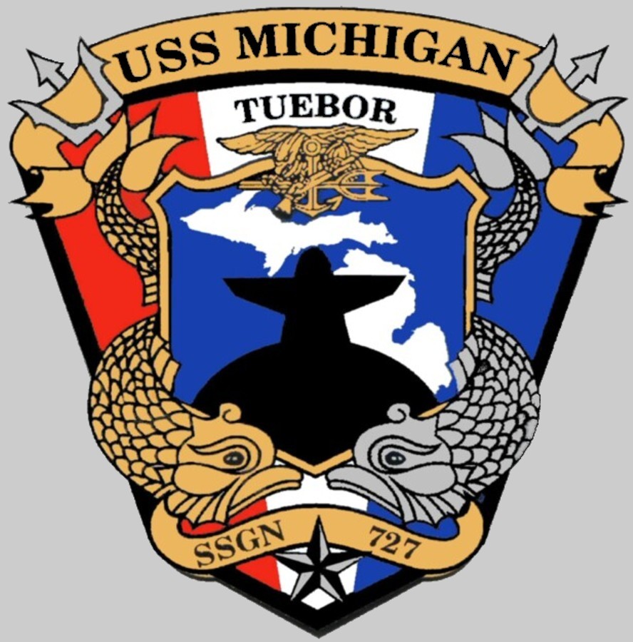 USS Michigan SSGN 727 SSBN Guided Missile Submarine US Navy